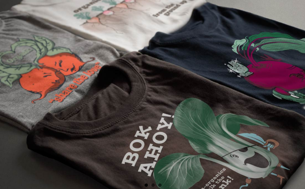 Lady Moon Farms Custom Designed T-Shirts - True Leaf