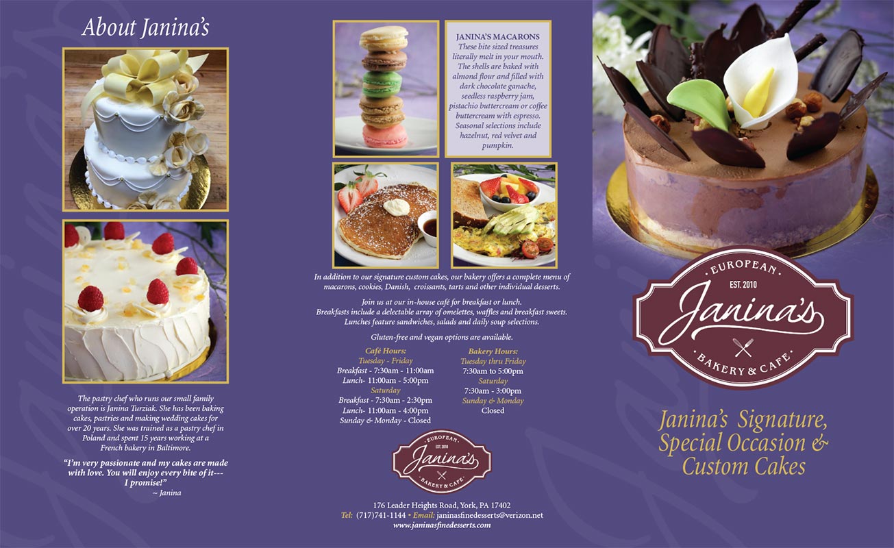 Janina’s Cake Brochure - True Leaf